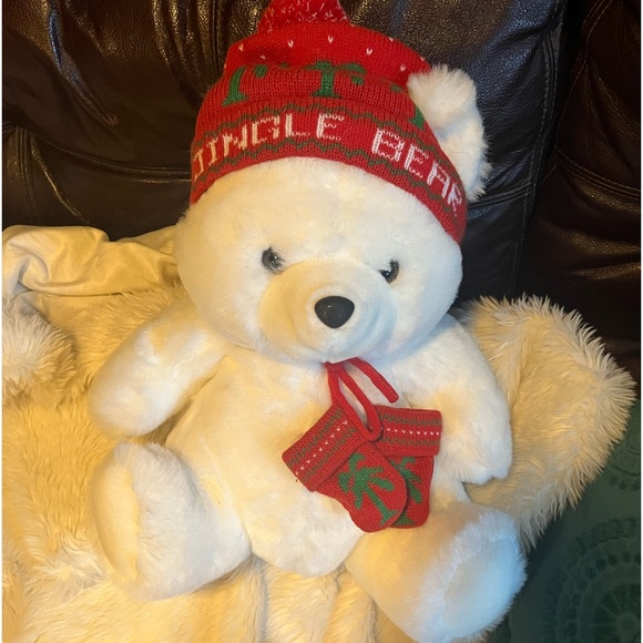 jiggle bear | Toys | Jingle Bear Hat Christmas Stuffed Plush 986 White ...